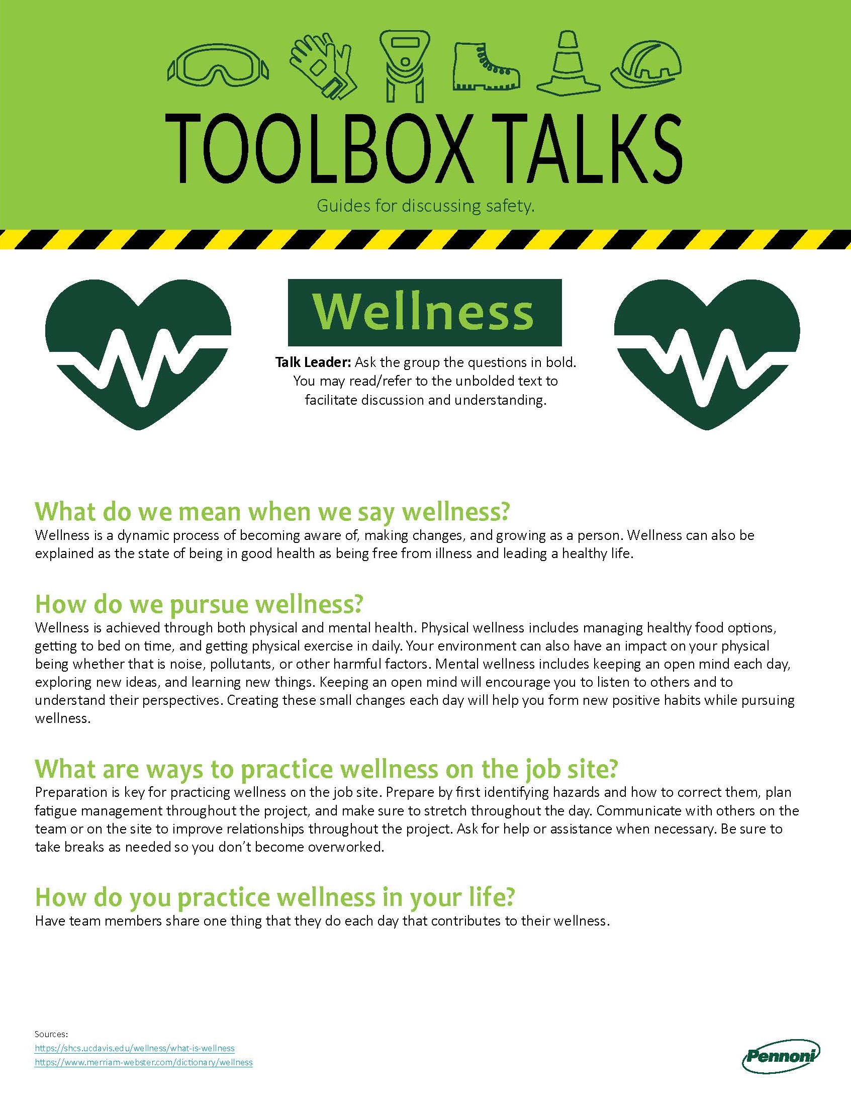 Safety Week 2019 - Wellness | Pennoni