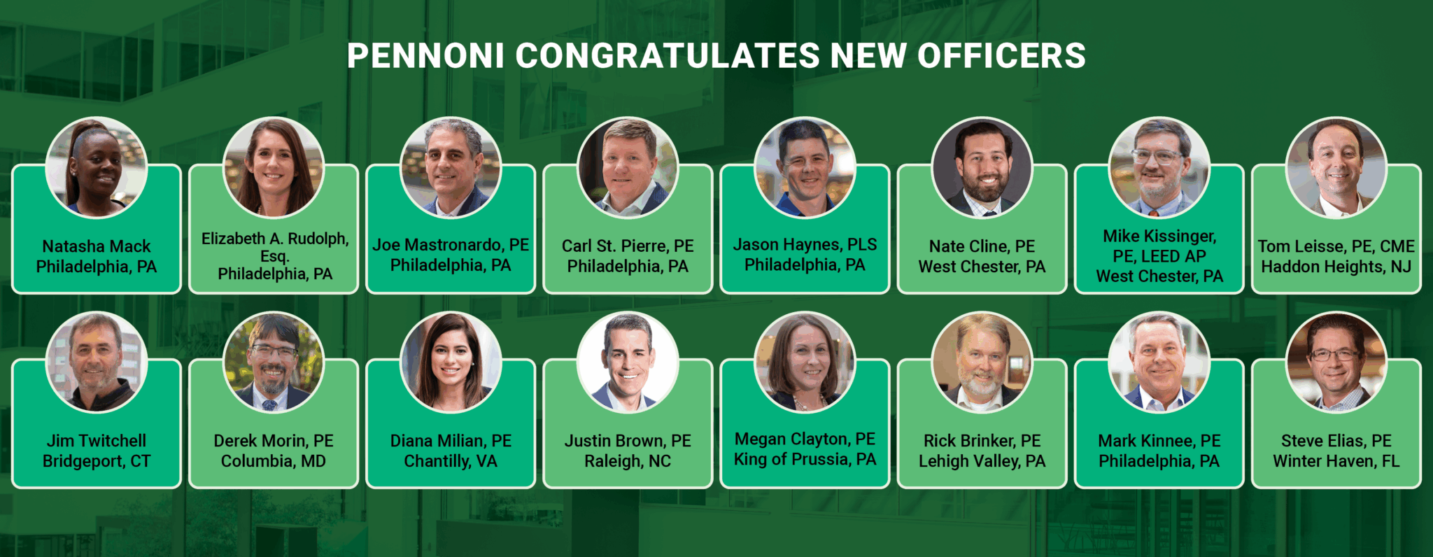 New Officers Named at Pennoni | Pennoni